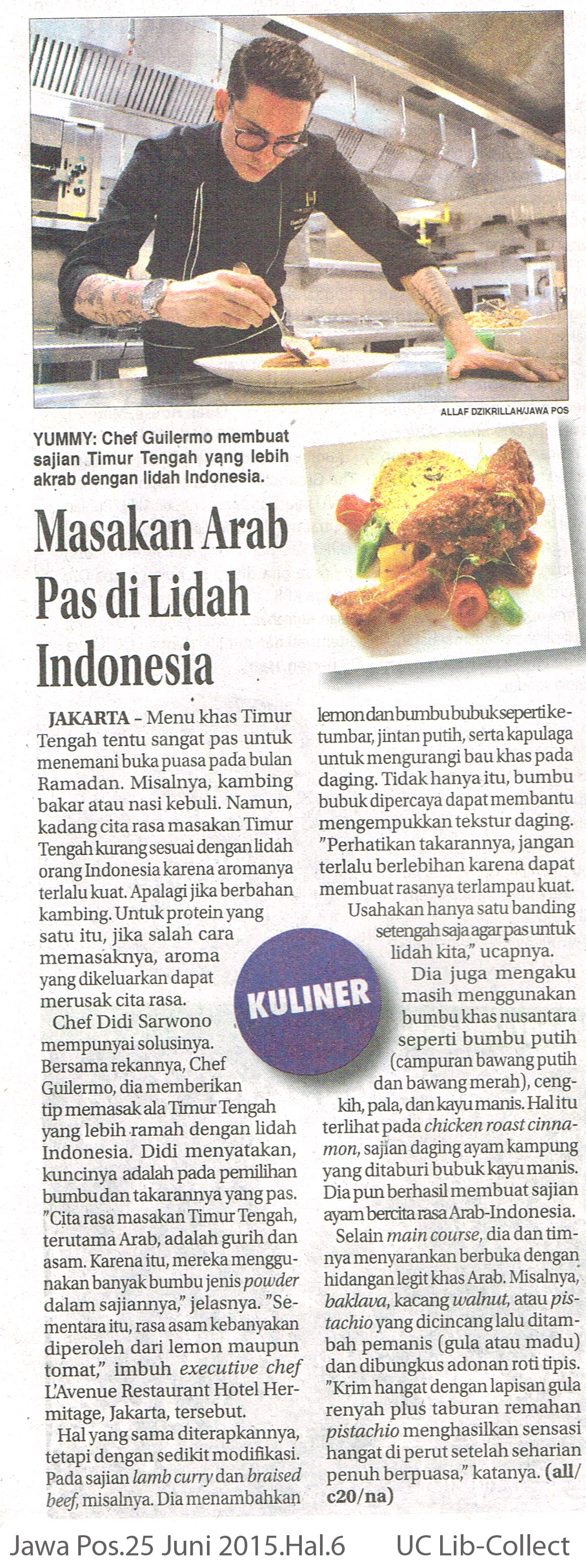 Masakan Arab Pas di Lidah Indonesia - Library