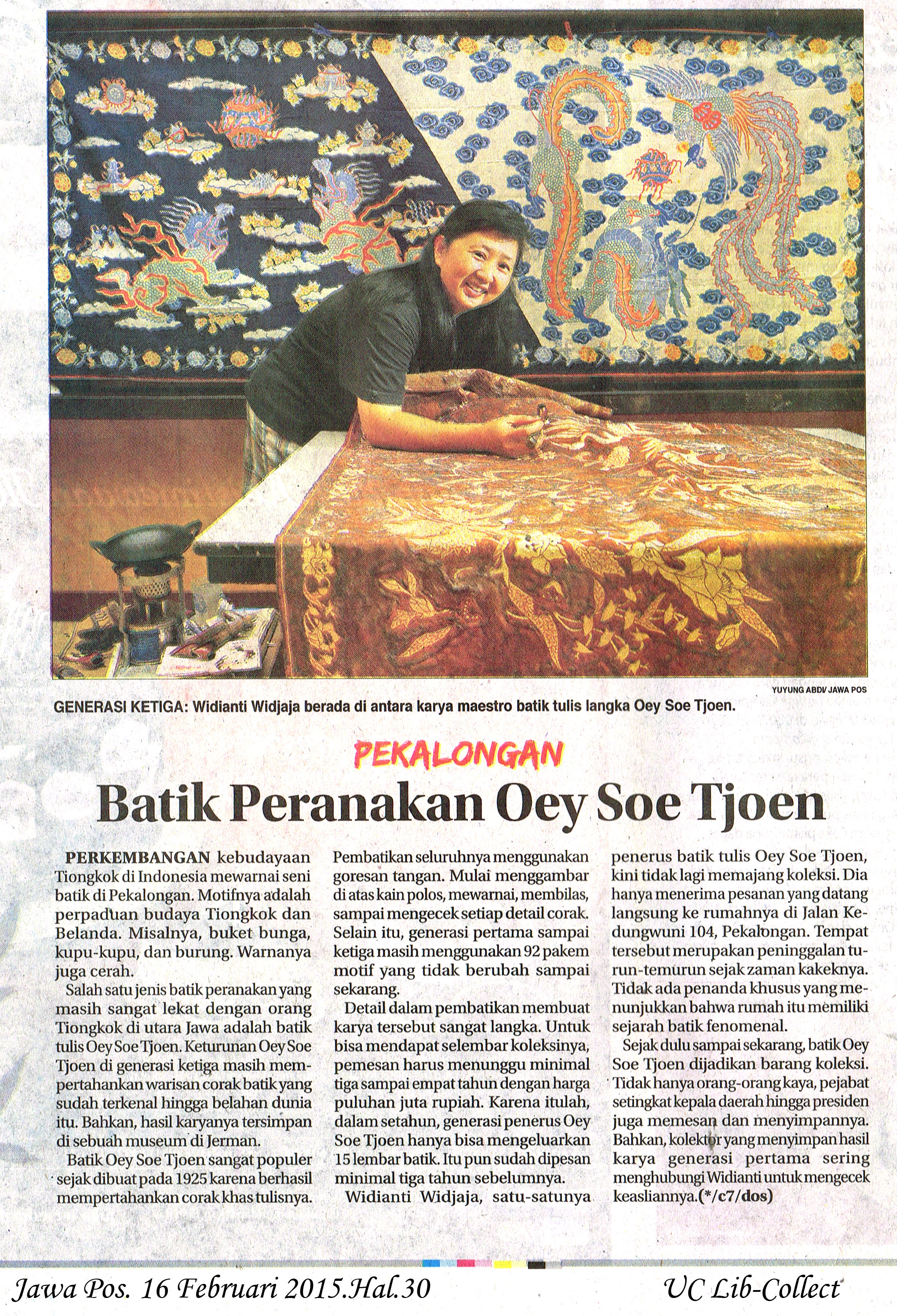 Batik Peranakan Oey Soe Tjoen - Library
