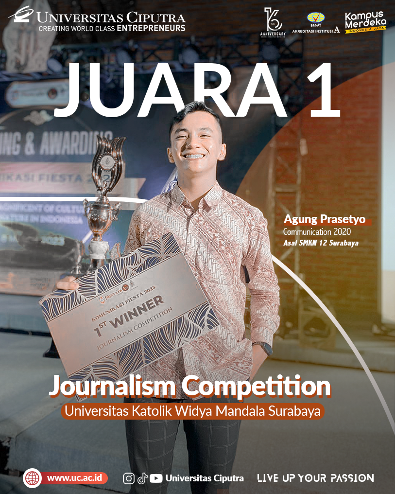 Juara 1 Journalism Competition Universitas Katolik Widya Mandala ...