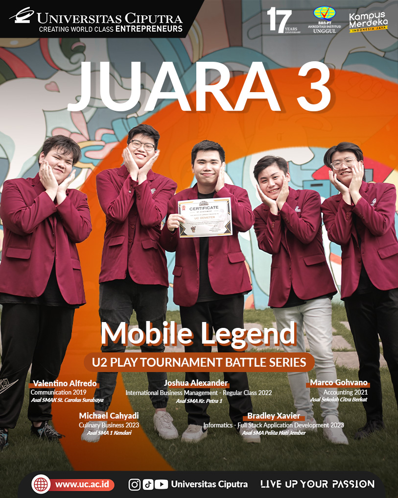 Juara 3 Mobile Legend U2 Play Tournament Battle Series - Universitas ...