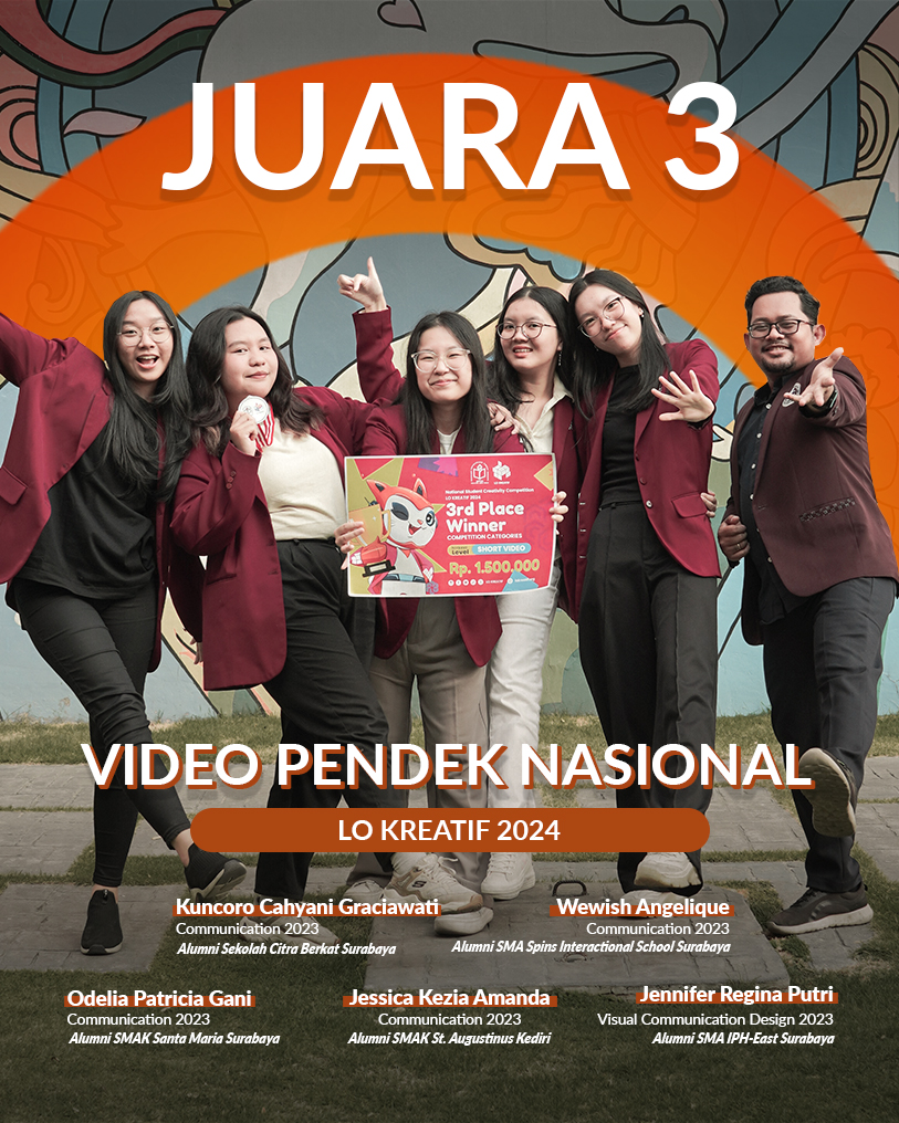 Juara 3 Video Pendek Nasional LO Kreatif 2024 - Universitas Ciputra