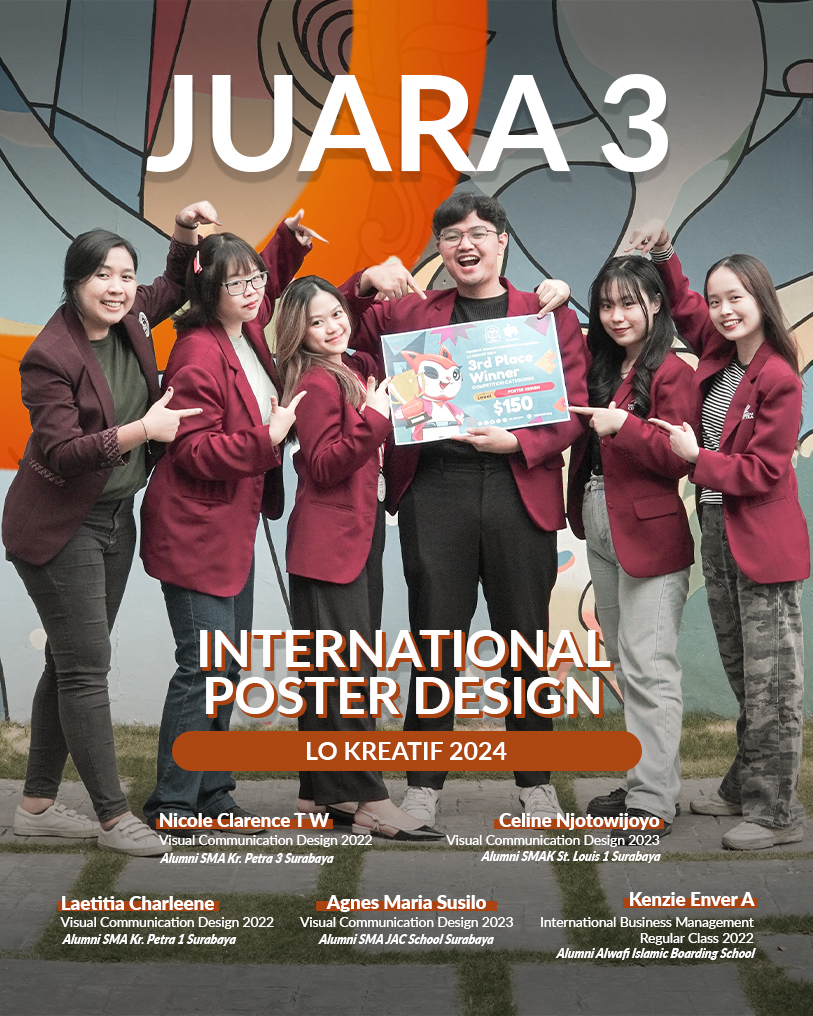 Juara 3 International Poster Design LO Kreatif 2024 - Universitas Ciputra